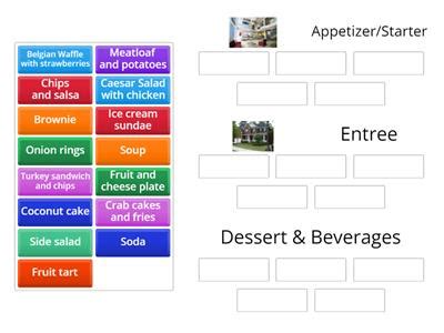 Menu Restaurant Teaching Resources