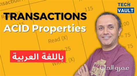 Transactions 1 Acid Properties Arabic عربي With Amr Elhelw