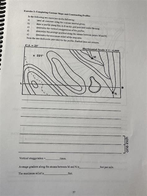 Solved Exercise 3 Completing Contour Maps And Constructing Chegg