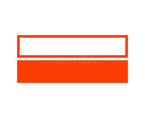 Rectangle Outline And Shape Orange Symbol Element Vector Stock Vector Illustration Of Creative