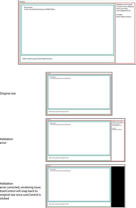 c resizing view down in size by setting height and width in code doesn