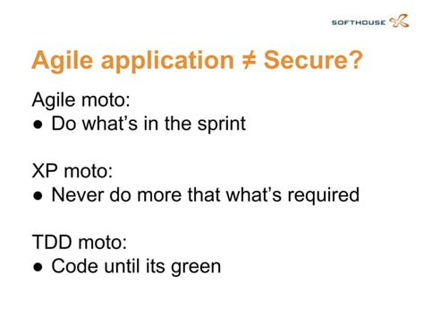 Agile Secure Development Ppt
