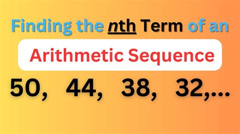 Find The Nth Term Of An Arithmetic Sequence Example YouTube