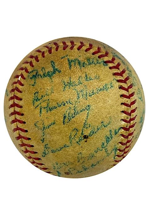 1969 Thurman Munson Minor League Signed Baseball Grey Flannel Auctions