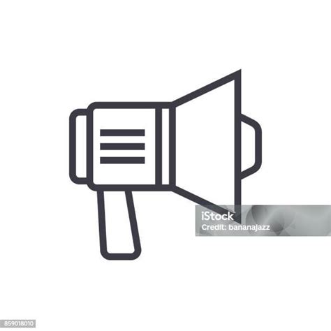 스피커 기호 벡터 라인 아이콘 기호 그림 배경 편집 가능한 선 개념에 대한 스톡 벡터 아트 및 기타 이미지 개념 개체 그룹 검은색 Istock