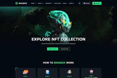 Binabox Nft Portfolio React Template Site Templates Ft Nft And React