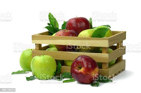 흰색 배경에 나무 상자에 사과입니다 격리 익은 과일 한 상자 수확 가 다이어트 개념입니다 신선한 과일의 빠른 납품입니다 0명에 대한 스톡 사진 및 기타 이미지 Istock