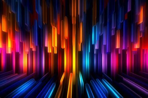 Premium Ai Image A Close Up Of A Colorful Abstract Background With A Lot Of Lines Generative Ai