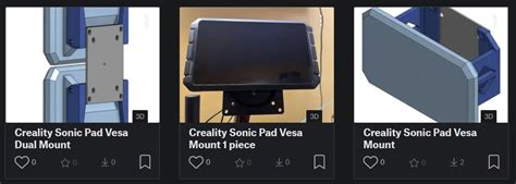 Sonic Pad Vesa Mounts R Crealitysonicpad