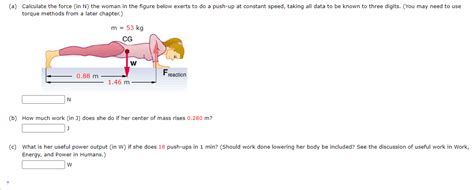 Solved B How Much Work In J Does She Do If Her Center Of Chegg Com