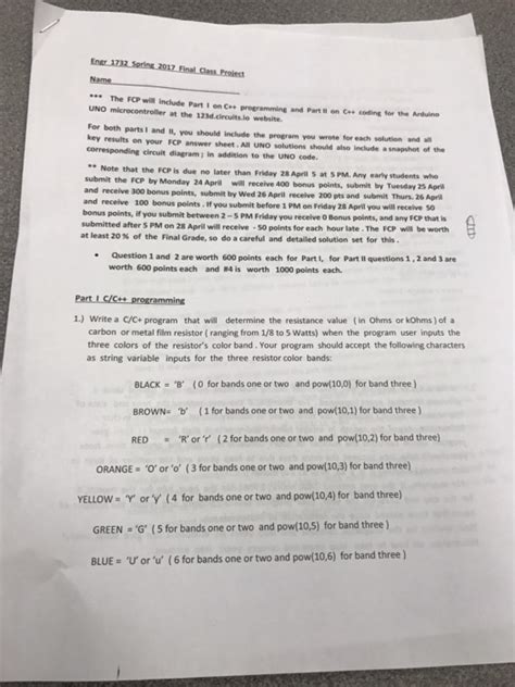 Solved Uno The Fcp Will Include Part I On C Programming And