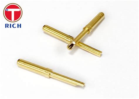 Custom CNC Brass Parts Painting Copper Pin Crown Spring Connector