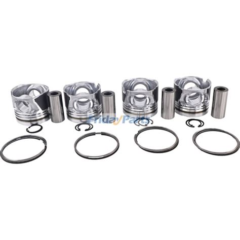 Piston And Piston Ring Set For Doosan Engine D34 D34p Scr D34nap7