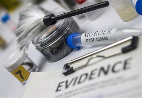 Various Laboratory Tests Forensic Equipment Stock Image Image Of