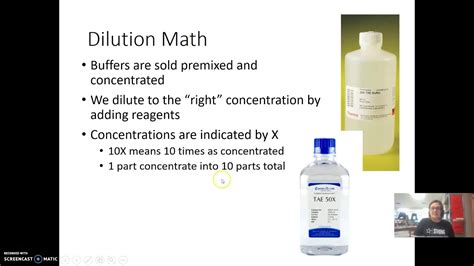 Dilution Calculations For Molecular Biology YouTube