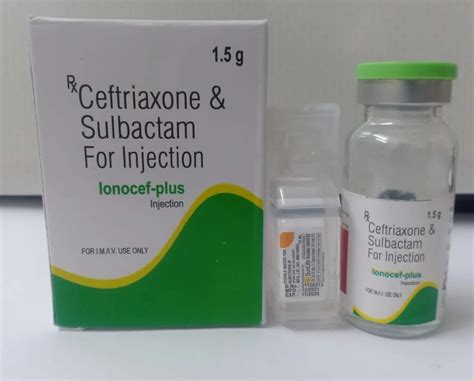 Ionocef Plus Ceftriaxone Sulbactam Injection 1 5 Gm At Rs 165 Vial In Panchkula