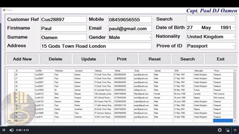 How To Create Data Entry Form Using Sqlite Database In Visual Basicnet Full Tutorial Youtube