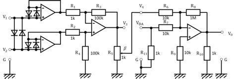 Circuit Of Dc Amplifier For Canceling Bias By Operational Amplifier Or Download Scientific