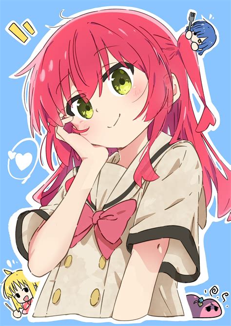 Gotoh Hitori Kita Ikuyo Ijichi Nijika Yamada Ryo And Gotoh Hitori Bocchi The Rock Drawn