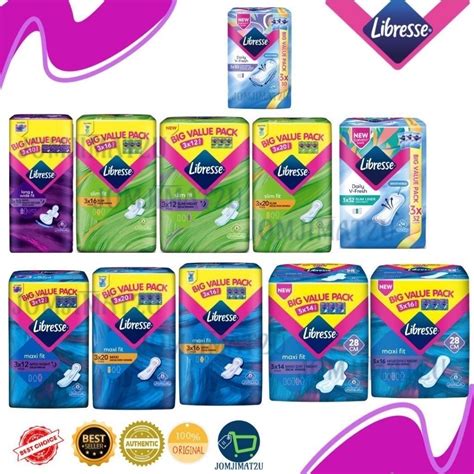 Libresse Pads Panty Liner Sensitive Pads Big Value Pack 3x10 3x12