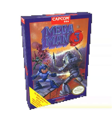 Mega Man 3 Reproduction Box