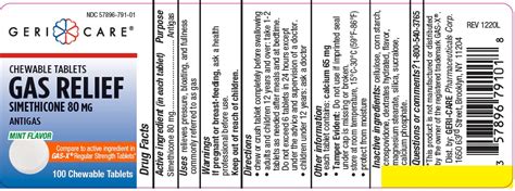 Dailymed Simethicone Tablet Chewable