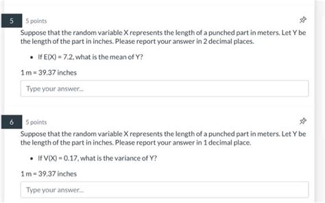 Solved Points Suppose That The Random Variable X Chegg Com