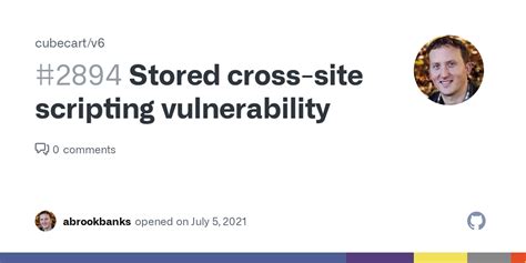 stored cross site scripting vulnerability · issue 2894 · cubecart v6