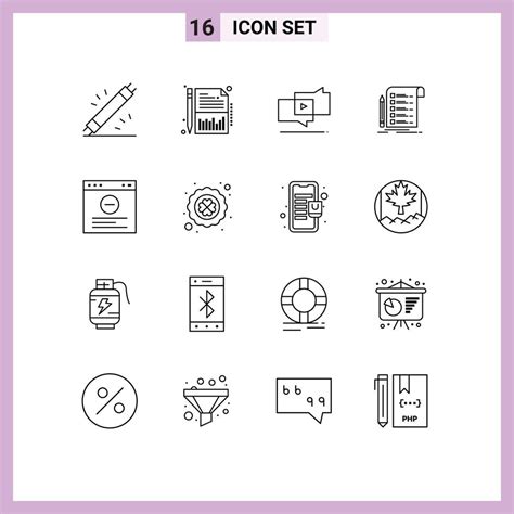 User Interface Pack Of 16 Basic Outlines Of Checklist Invoice Sheet