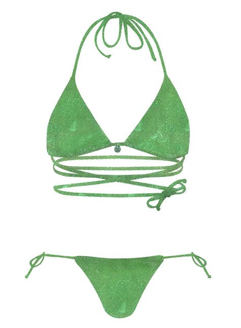 Sharay Iridescent Neon Green Bikini Shopstyle Two Piece Swimsuits