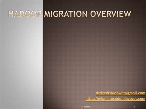 Hadoop Migration And Upgradation Ppt