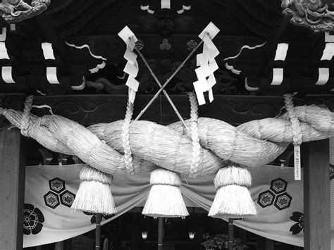 Japan Shimenawa And Shide Shinto Spiritual Symbols
