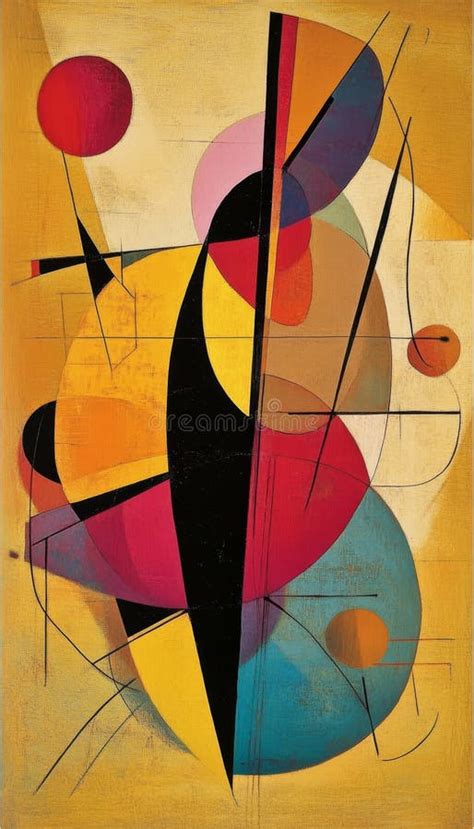 Vibrant Abstract Art Featuring Intersecting Lines And Geometric Shapes Creating Movement And