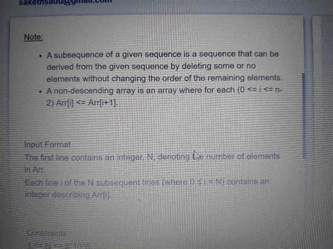 Solved Problem Statement We Have An Array Arr Of Ninteger Chegg