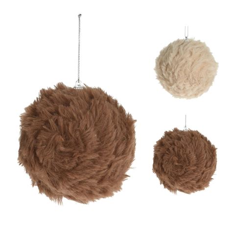 Decorative Sphere Polystyrene Brown Dia 10 Cm Megatek