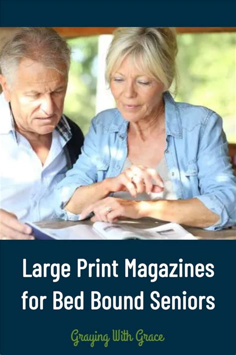 Large Print Magazines For Seniors And Elderly Graying With Grace