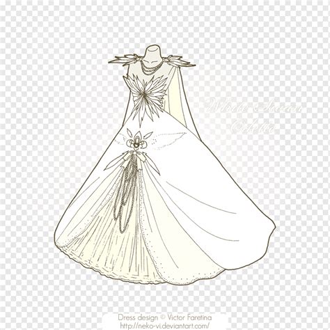 웨딩 드레스 드로잉 아트 패션 일러스트 신부 드레스 웨딩 신부 패션 일러스트 Png Pngwing
