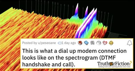 ‘this Is What A Dial Up Modem Connection Looks Like On The Spectrogram