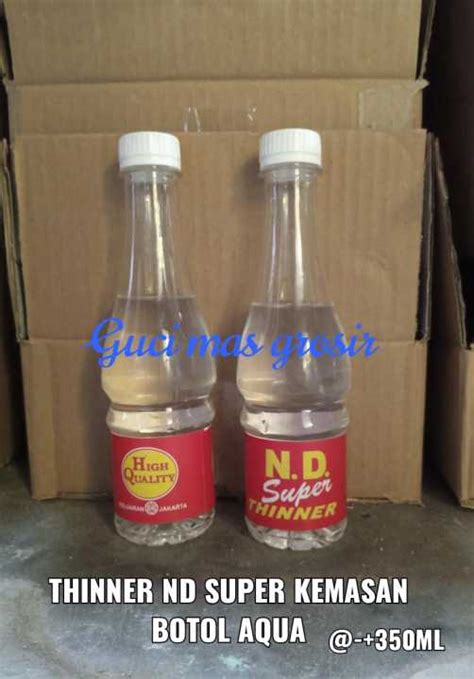 Thinner Botol Aqua Thinner Nd Super Kemasan Botol 350ml Lazada