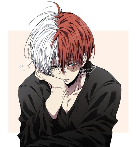 Seroki Fanart Todoroki With Long Hair Todoroki Fanart Spicy Shoto