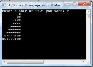 C Program To Floyd S Triangle Star Pattern Codeforcoding