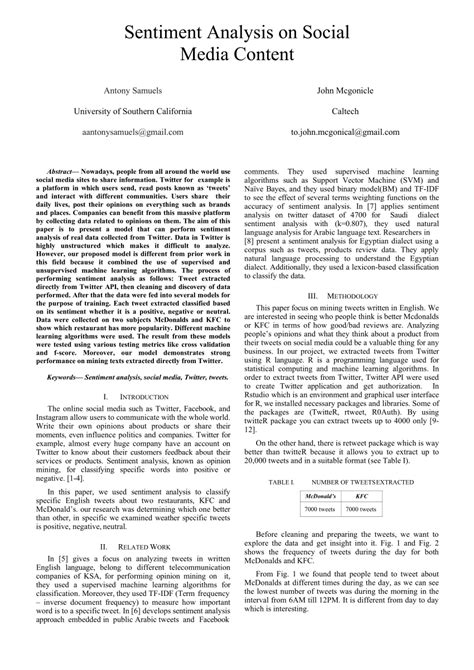 PDF Sentiment Analysis On Social Media Content