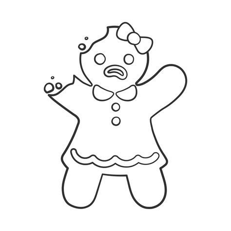 Christmas Coloring Pages Gingerbread Girl
