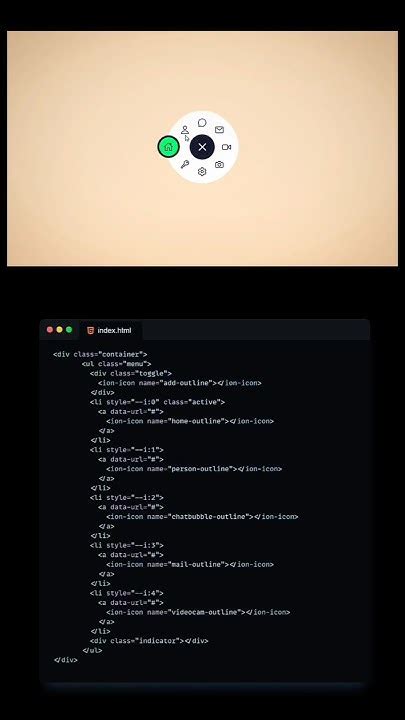 Sleek Menu Ui Js Css And Html🧑‍💻 Coding Programming 2024 Htmlcssjs Cssanimations