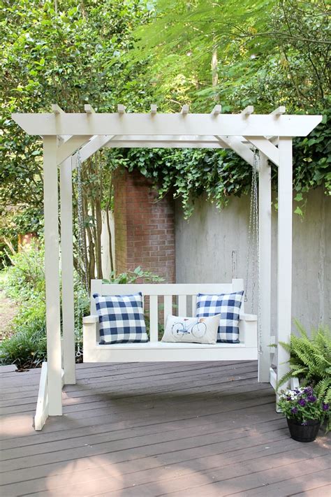 Diy Porch Swing And Pergola Sincerely Marie Designs