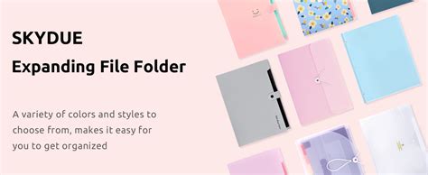 Skydue Pink School Office Supplies Accordion File Organizer 7 Pocket Letter Size
