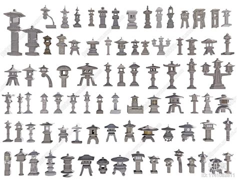 中式石灯su模型下载【id 1141082811】 知末su模型网