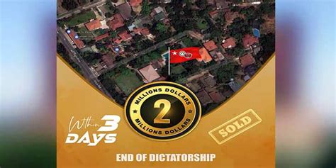 Dvb စစ်ခေါင်းဆောင်၏ အင်းယားလမ်းနေအိမ်ရောင်းချမှု ဒေါ်လာ ၆ သန်းရရှိထား