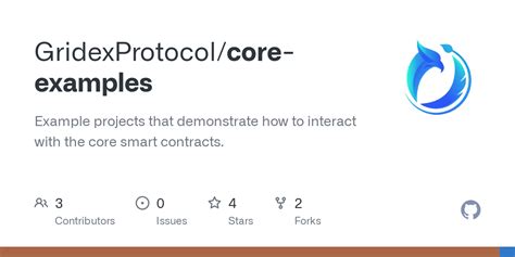 Github Gridexprotocolcore Examples Example Projects That