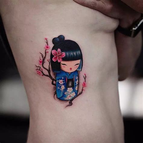 Kokeshi Doll Tattoos Origins Meanings And More Doll Tattoo Kokeshi